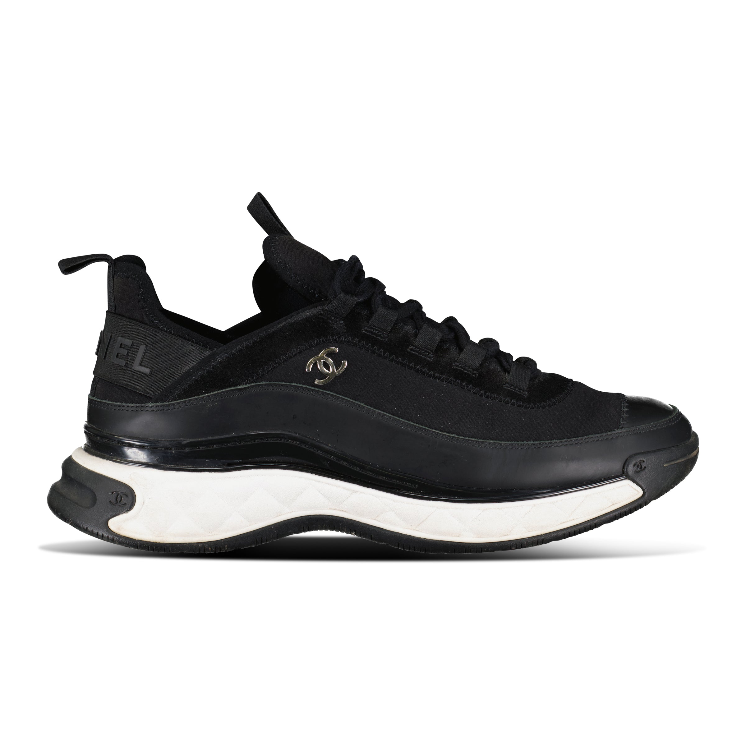 CHANEL BLACK TRAINERS - UK 8 (42) – Affluent Archives