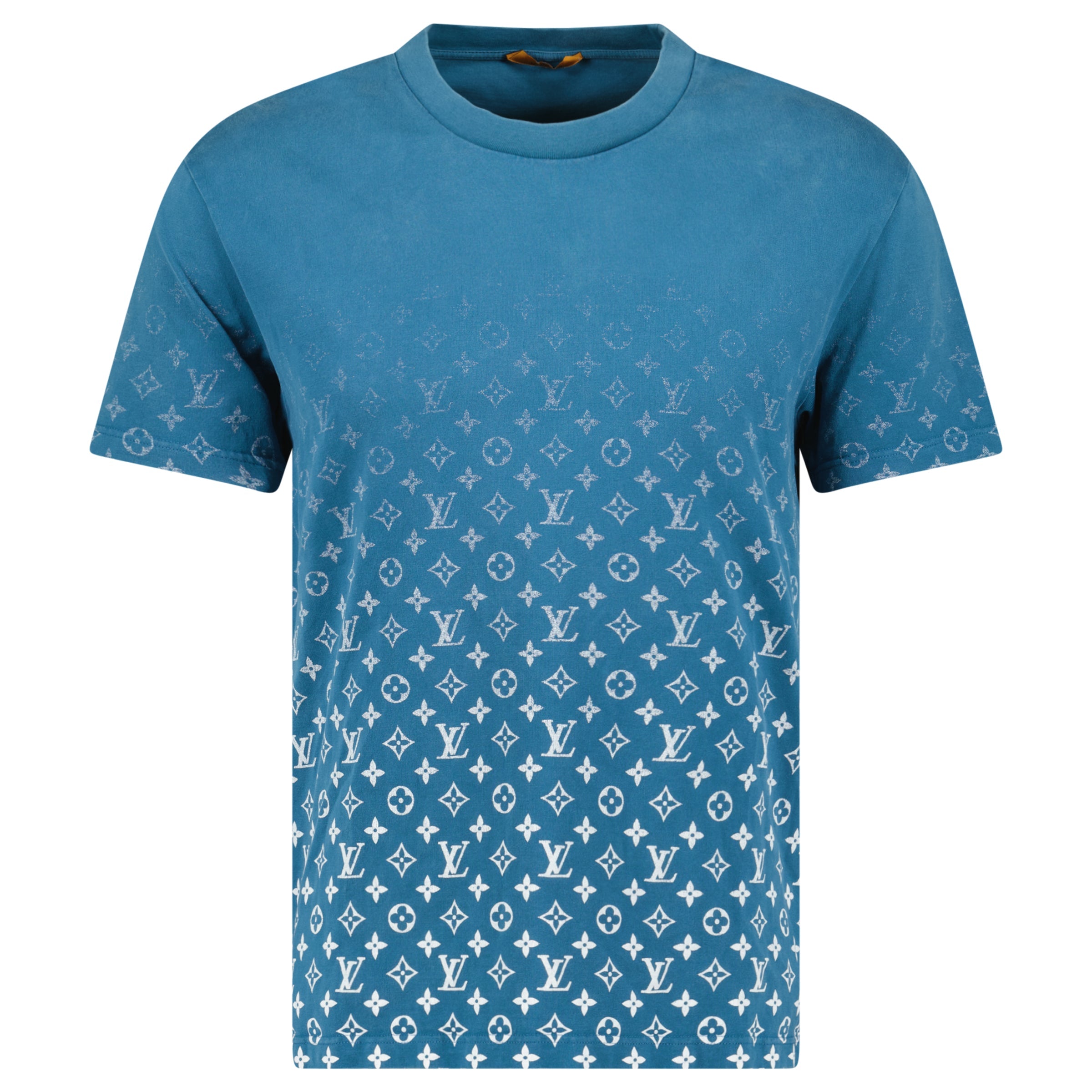 LOUIS VUITTON LIGHT BLUE GRADIENT T SHIRT - XL (Fits Medium) – Affluent ...